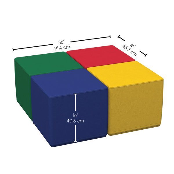 Factory Direct Partners SoftScape Cube 4 Piece Soft Seating & Reviews | Wayfair